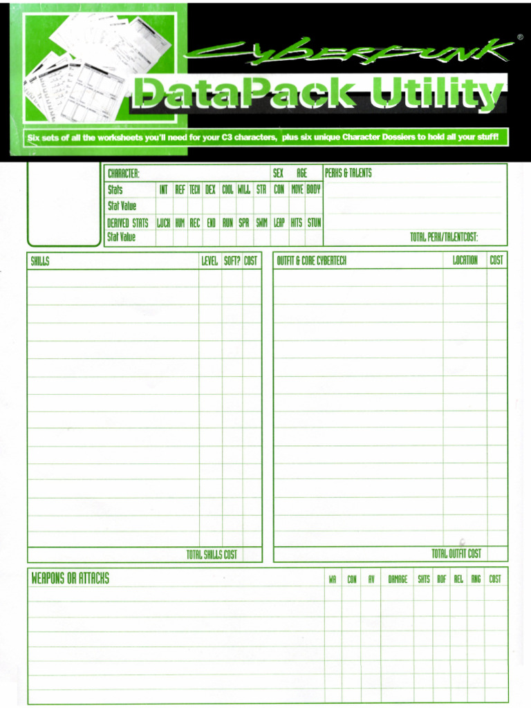 Cyberpunk v3 - CP4130 C3 DataPack Utility | PDF