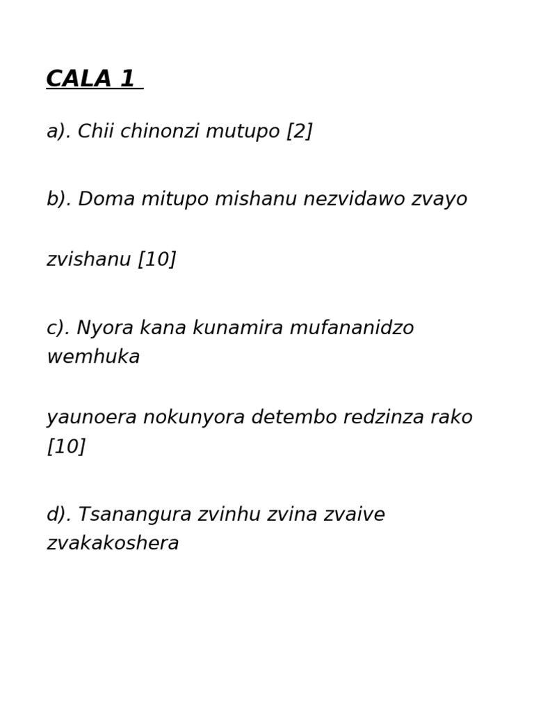 CALA 1 | PDF
