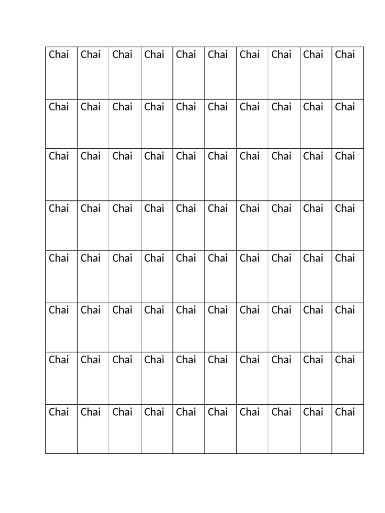 Chai | PDF