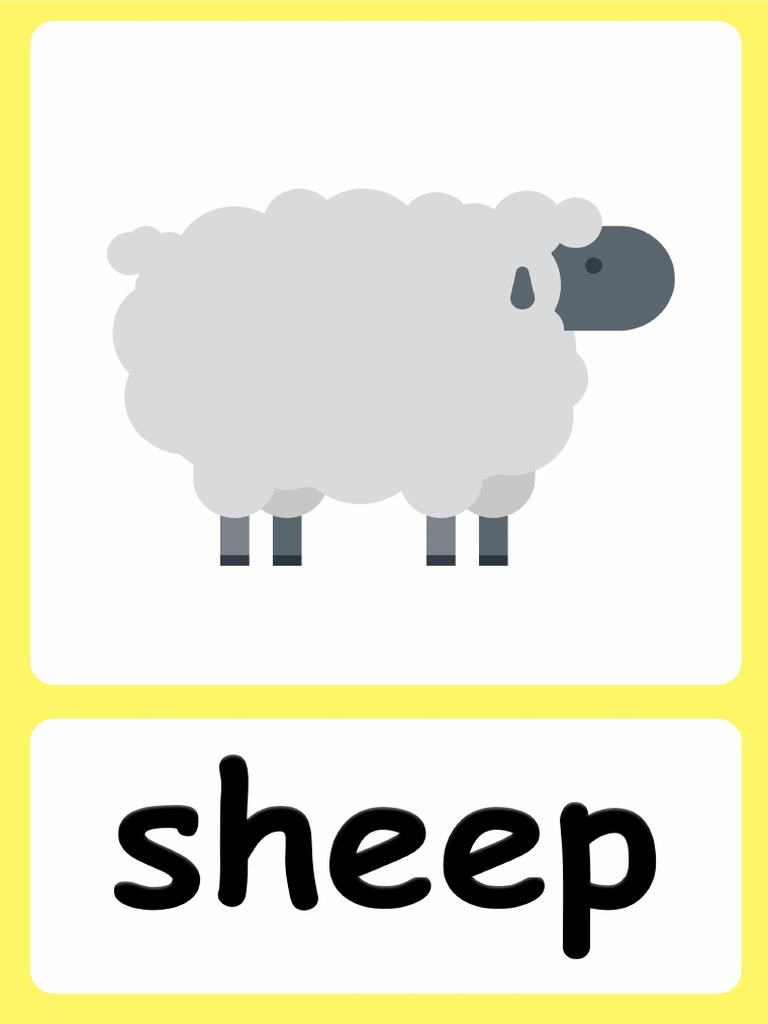 Farm Animal Flashcards | PDF