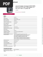 Product Data Sheet: Circuit Breaker, Compact Ns800N, 50Ka/415Vac ...