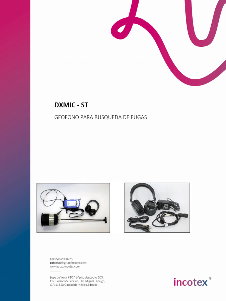 Ficha Técnica Incotex DXmic - ST | PDF | Micrófono | Auriculares