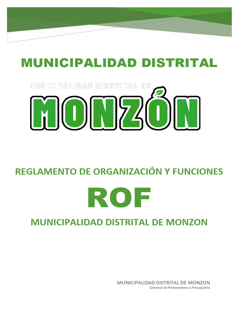 Rof 2023 Aprobado | PDF | Gobierno local | Alcalde