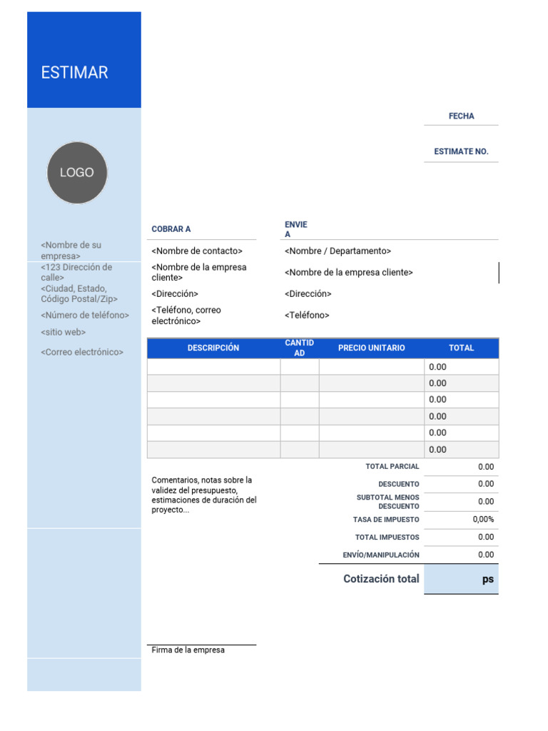 Es Window Cleaning Estimate Template | PDF