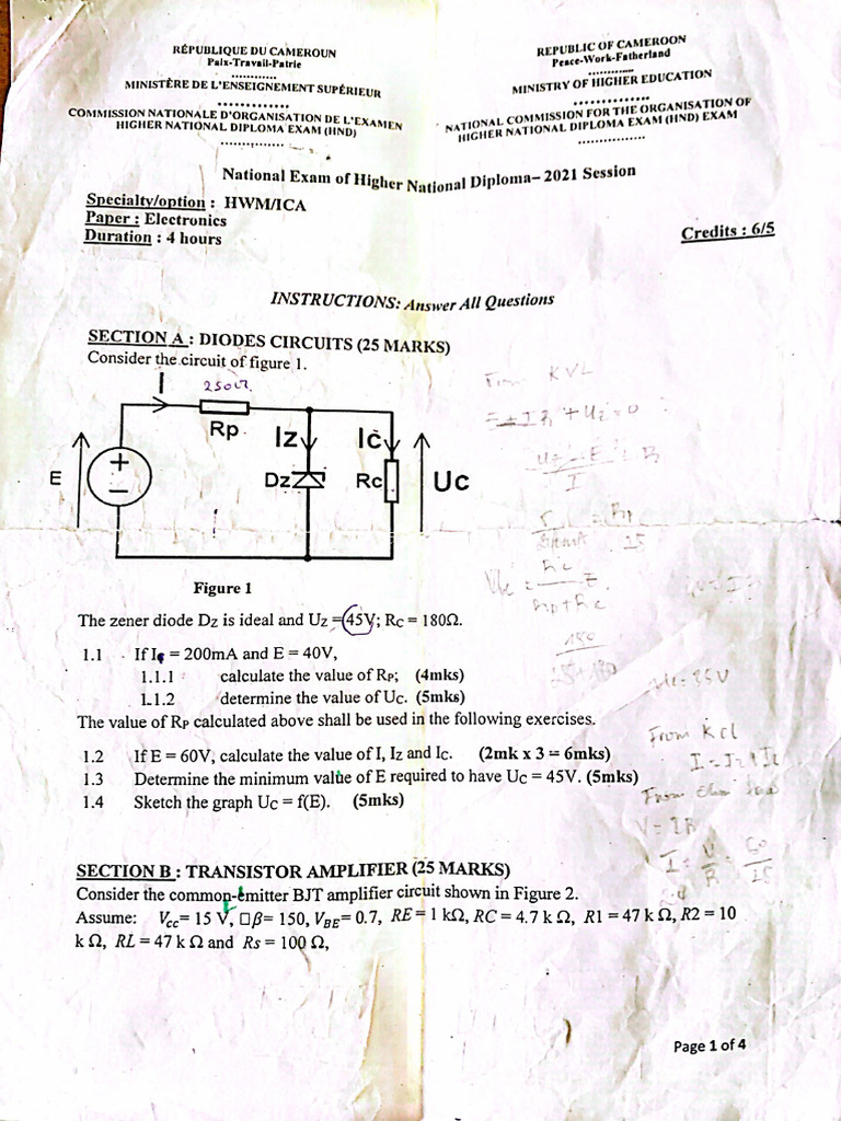 HND 2021 HWM ICA Electronics | PDF
