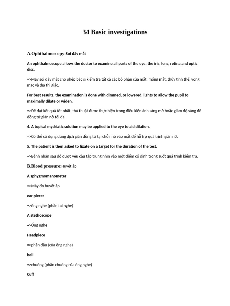 34 Basic Investigations | PDF