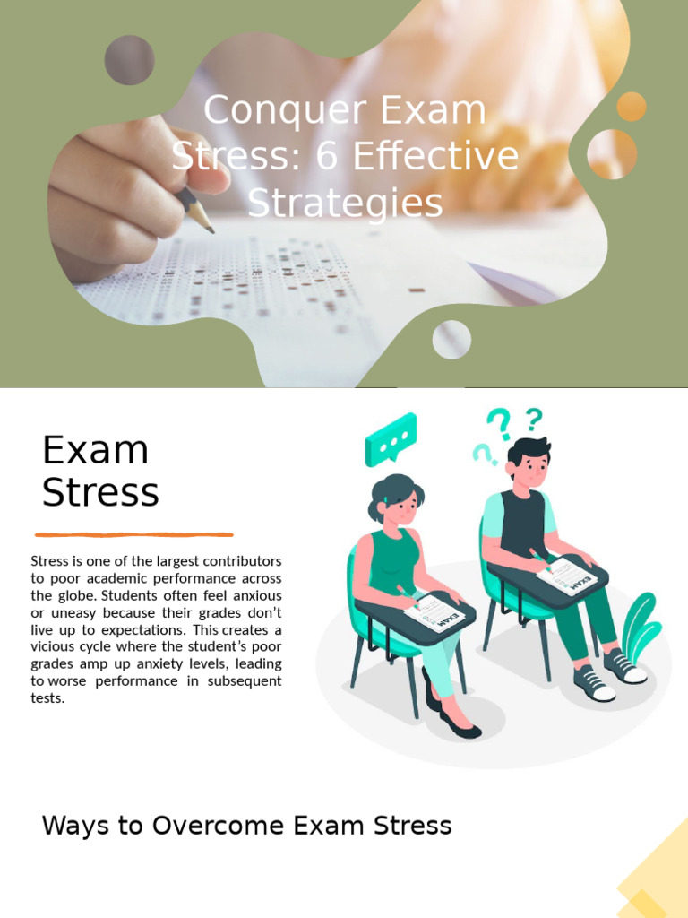 6 Strategies to Overcome Exam Stress | PDF | Behavioural Sciences ...