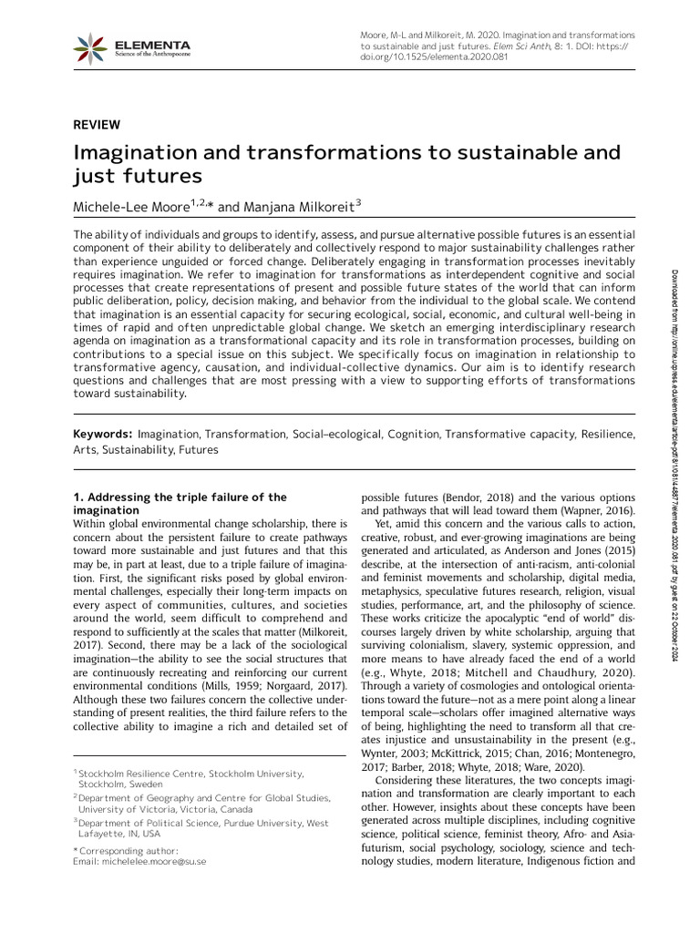 elementa.2020.081 | PDF | Imagination | Sustainability