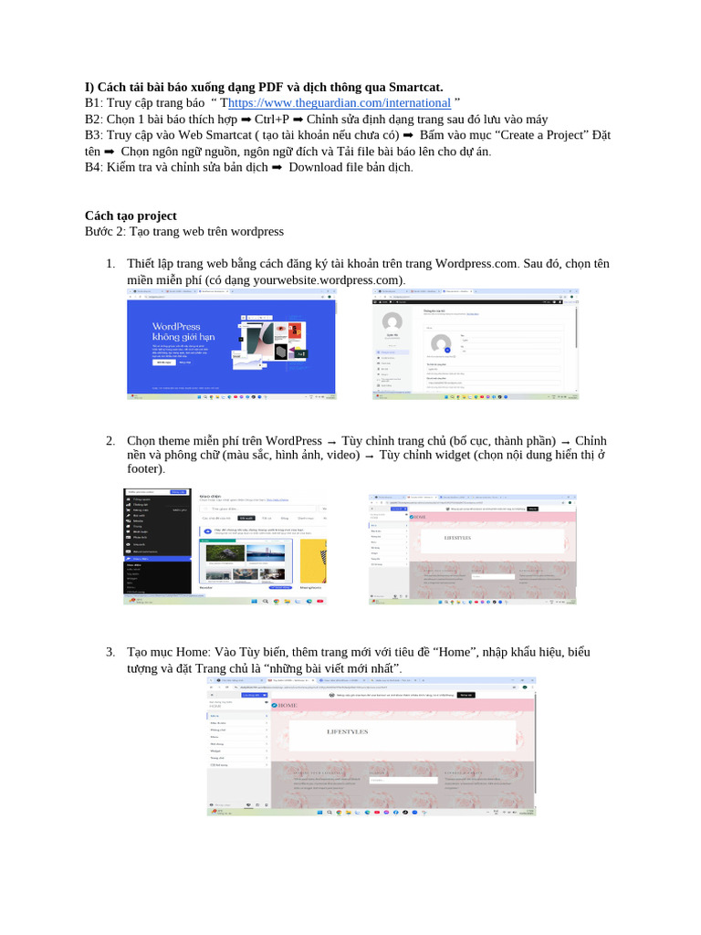 Cách T o Project | PDF