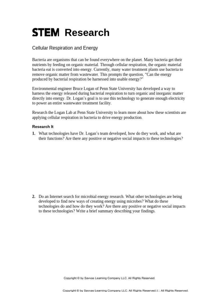 BIO CERP Enrich Activity | PDF