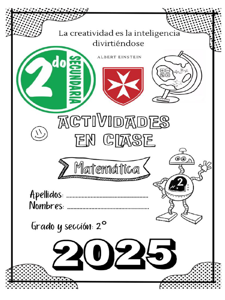 Portadas 2025 (Cuaderno) 2do | PDF