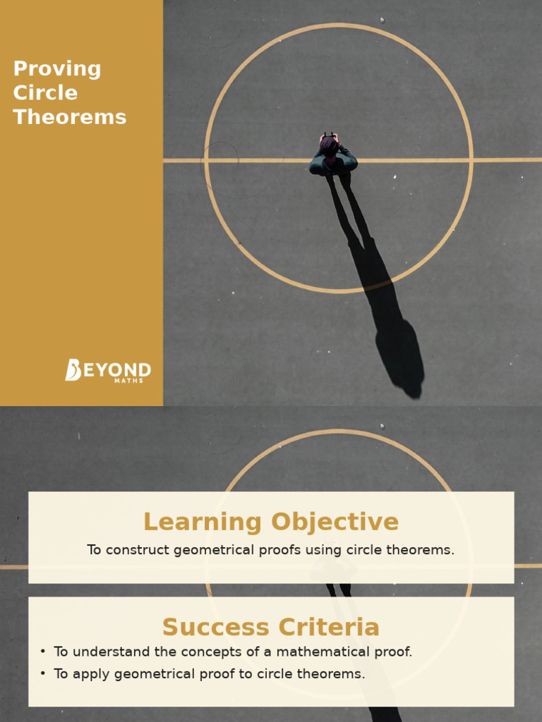 Circle Theorems: Proofs and Concepts | PDF | Circle | Mathematical Proof