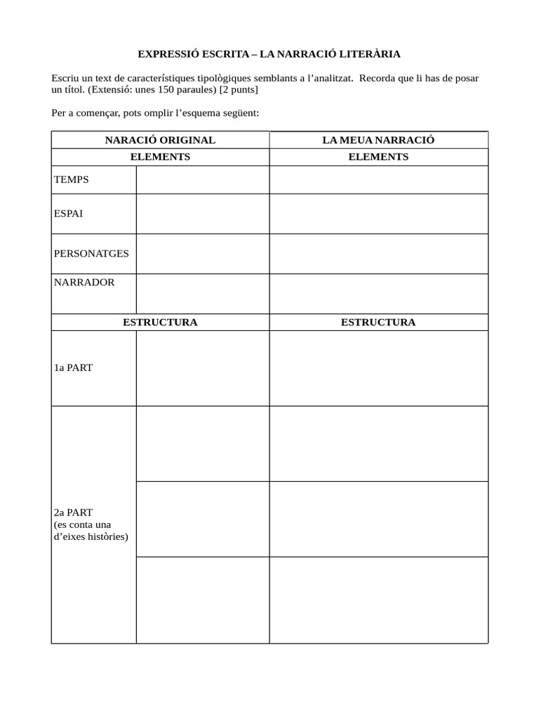 Expressio Escrita Narracio | PDF