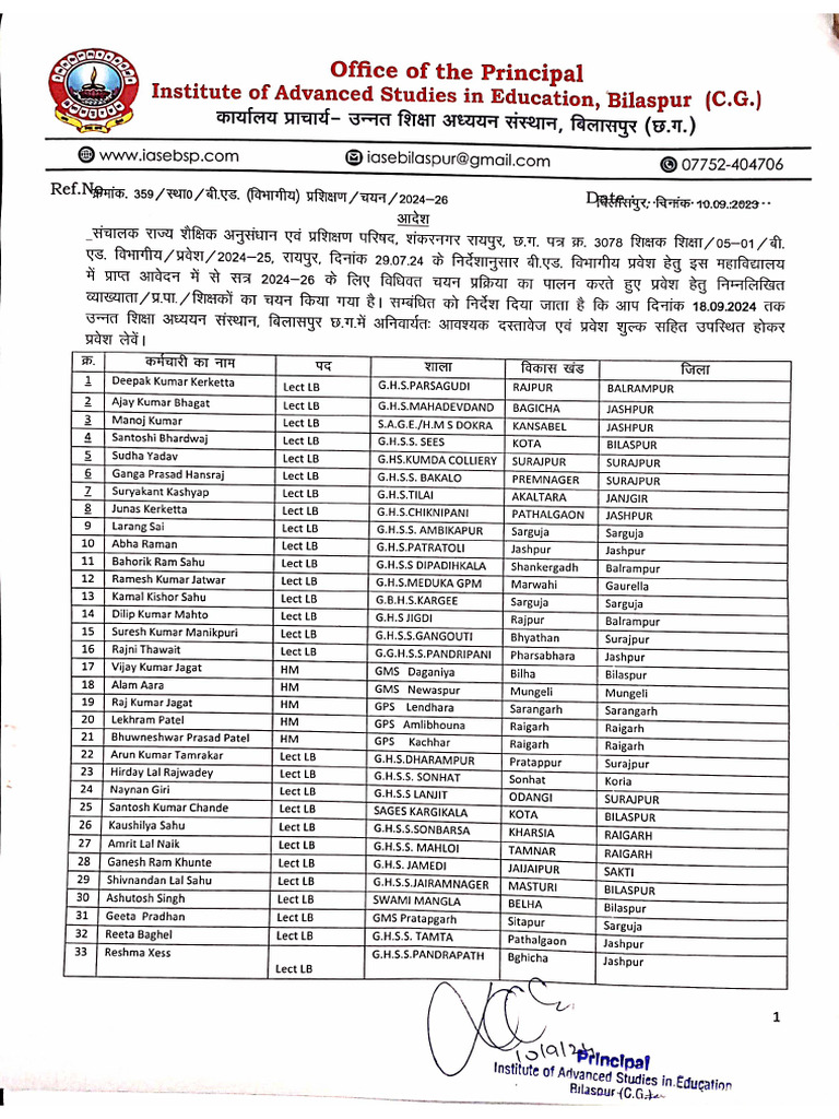 6 Iabse BSP Bed List 2024 2024 26 | PDF