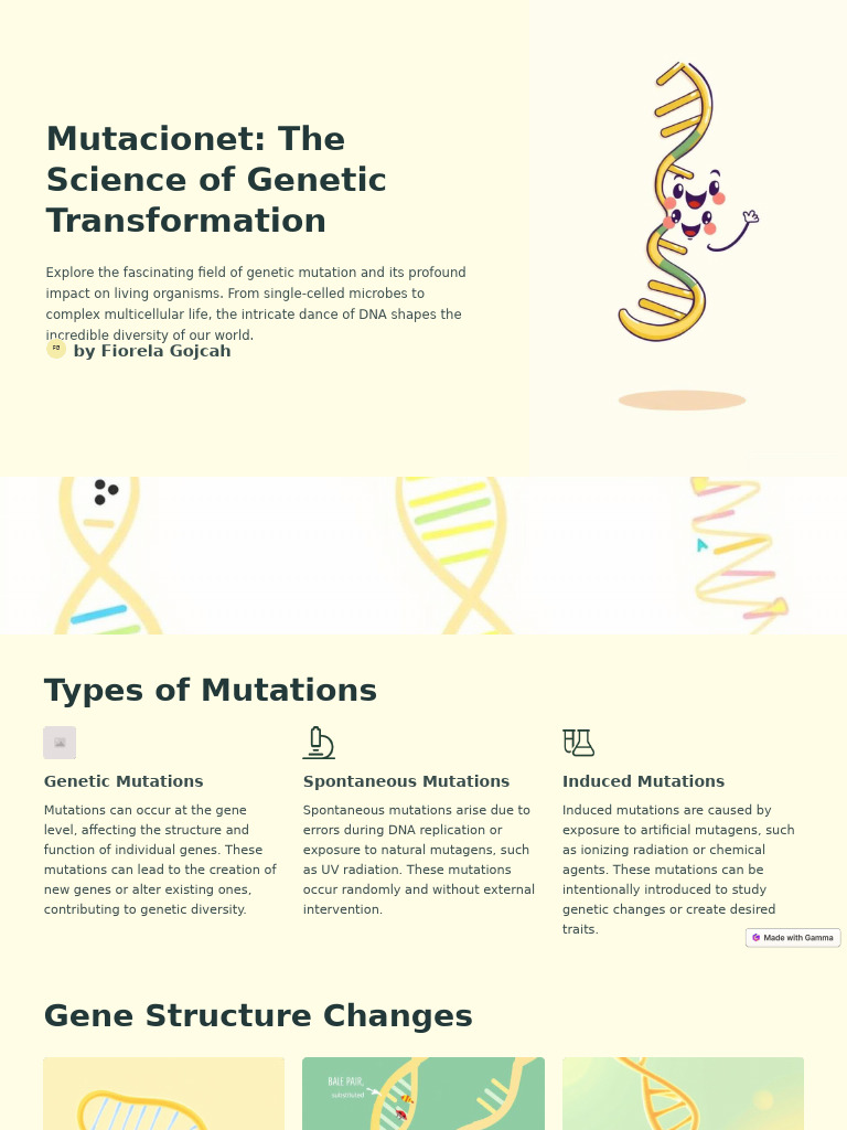 Mutacionet The Science of Genetic Transformation | PDF | Mutation ...