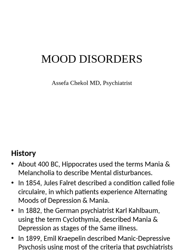 Mood Disorders | PDF | Bipolar Disorder | Mania