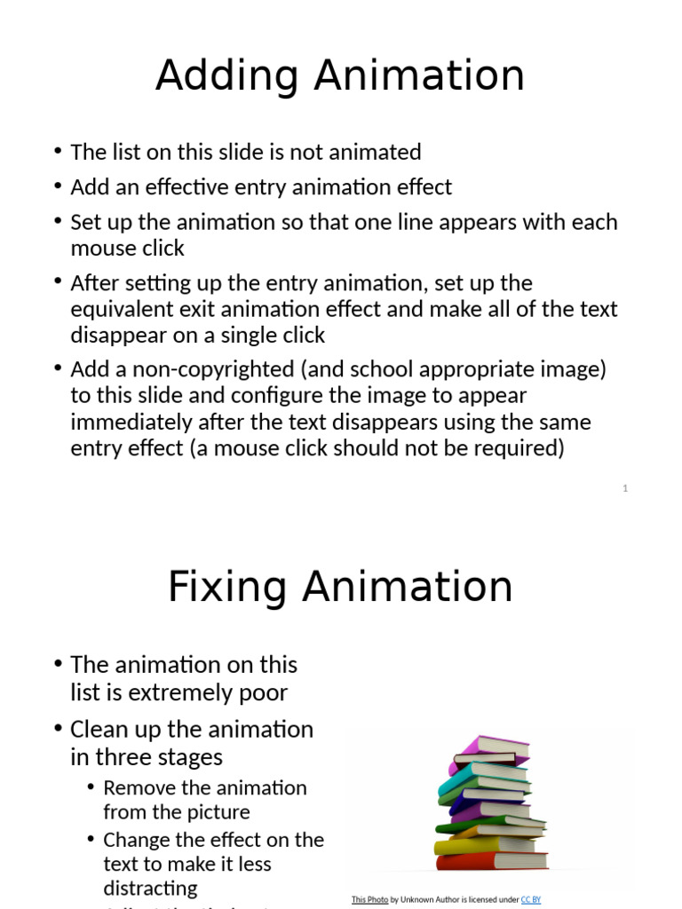 Effective Animation Techniques for Slides | PDF