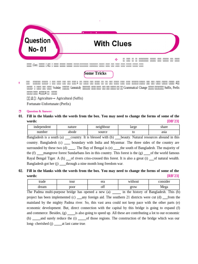 4. English 2nd Paper Booster (2) | PDF | Knowledge | Mind