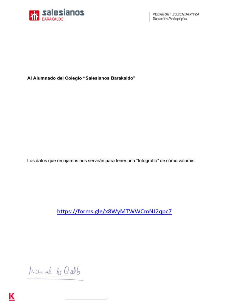 Circular Encuesta Satisfacción Del Alumnado DBH3,4, Bach.24-25 | PDF