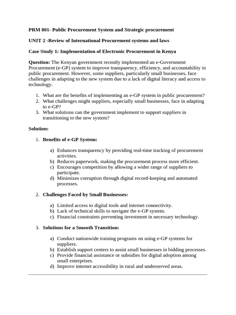 PRM 801-Unit 2 Case Studies | PDF | Corruption | World Bank
