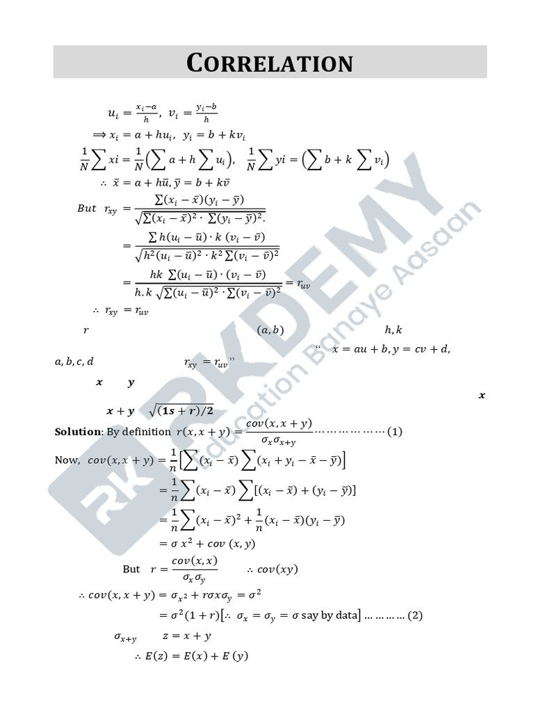 Correlation and Regression | PDF | Regression Analysis | Linear Regression