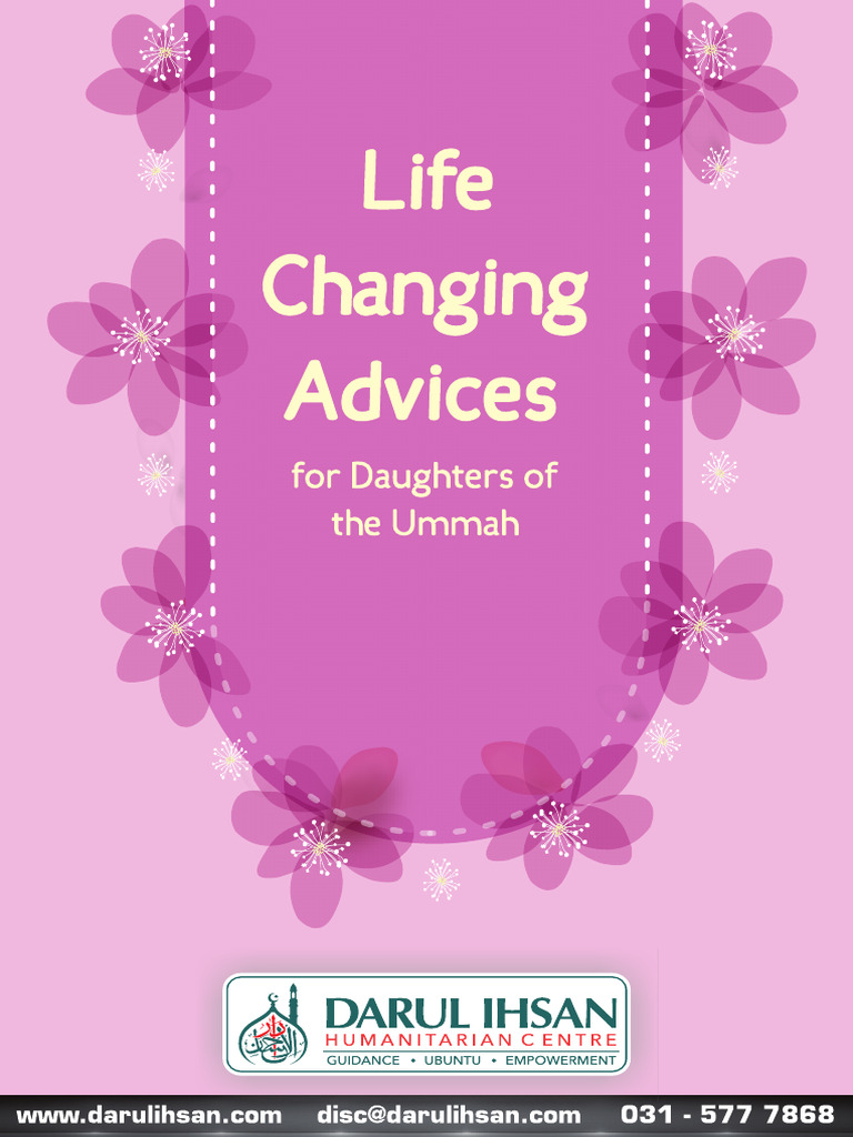 826. Life Changing Advices Booklet | PDF