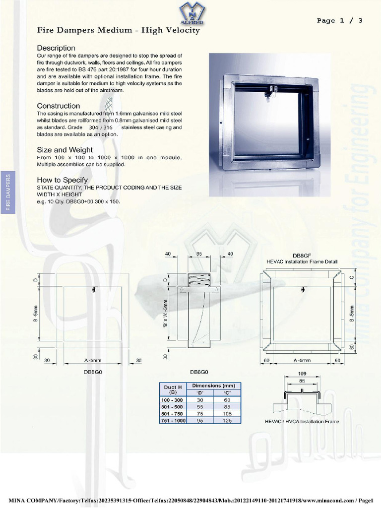 21 Fire Damper | PDF