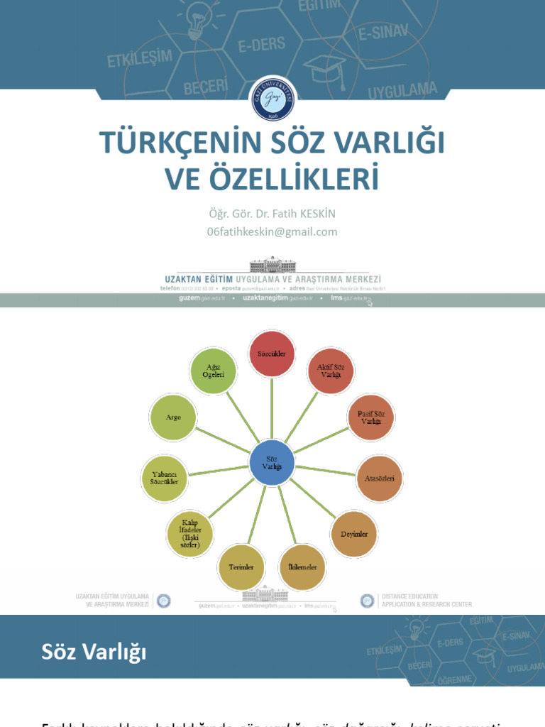 AEs0YU85OG14a2ZmakkzM2o3a0o3Zw4 Hafta Ders Notu Turkcenin Soz Varligi Ve Ozellikleri | PDF