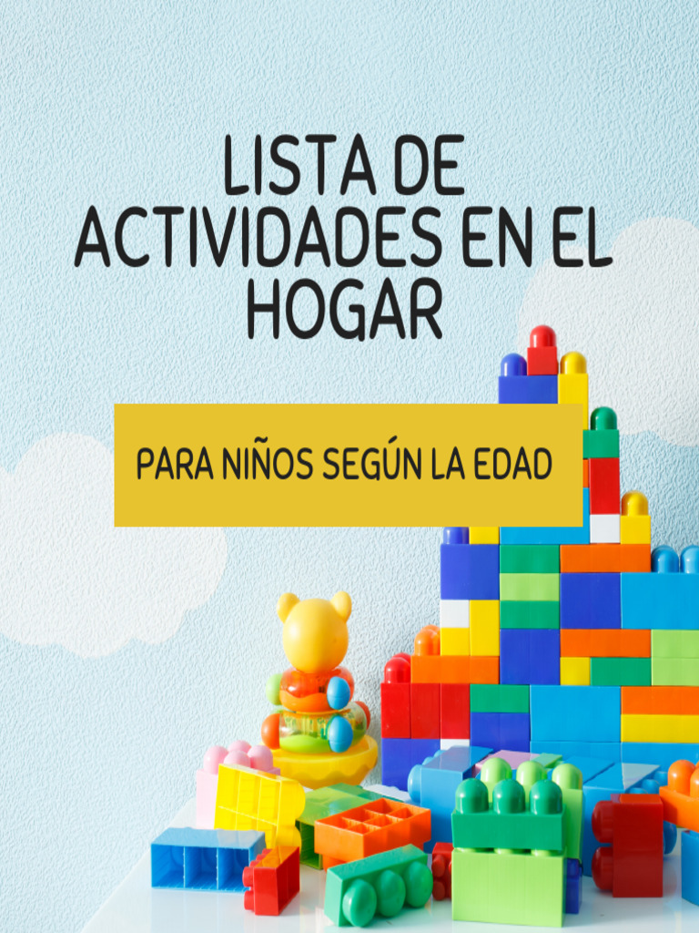 Actividades Del Hogar Niños | PDF