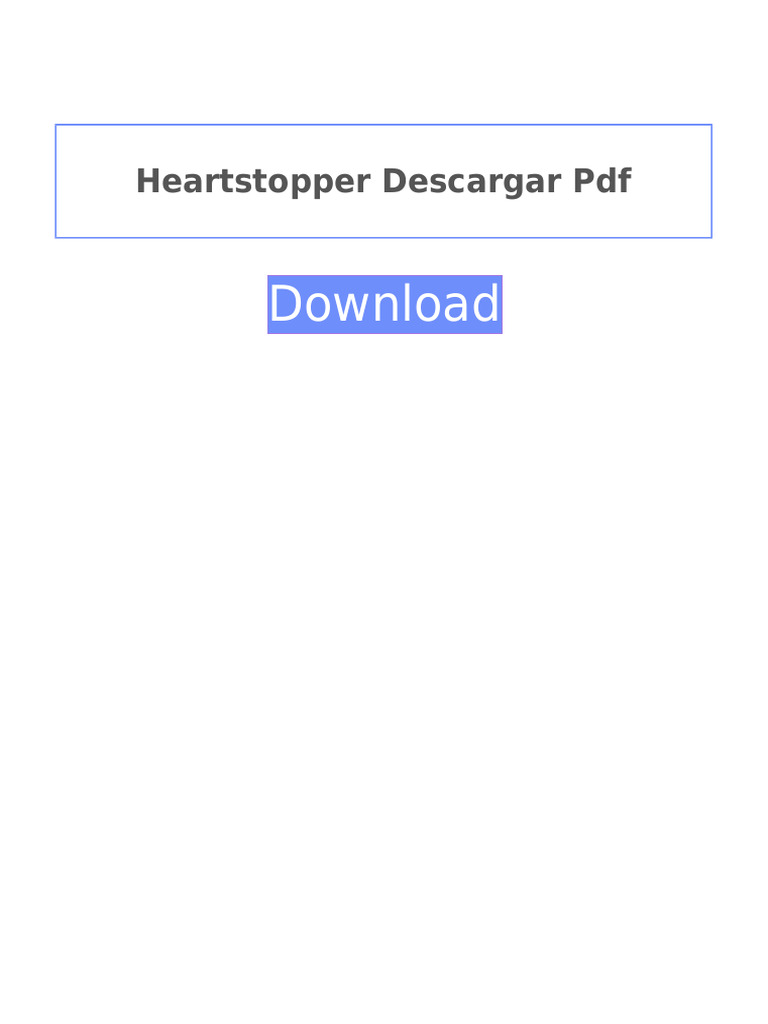 ? Heartstopper Descargar PDF | PDF