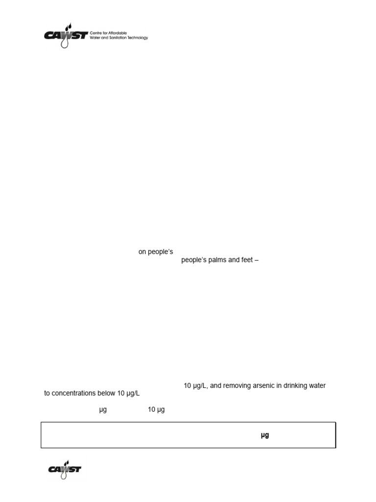 Chemical Fact Sheets All 2013-10 en | PDF | Drinking Water | Arsenic