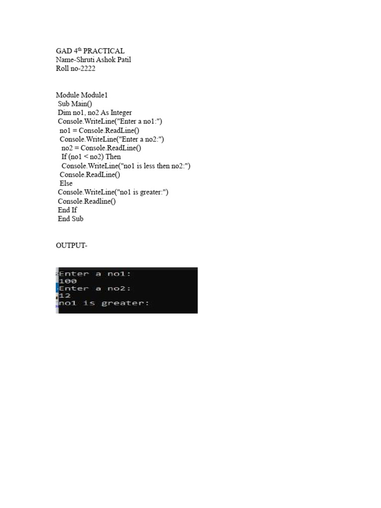 Gad 4th Practical Pdf