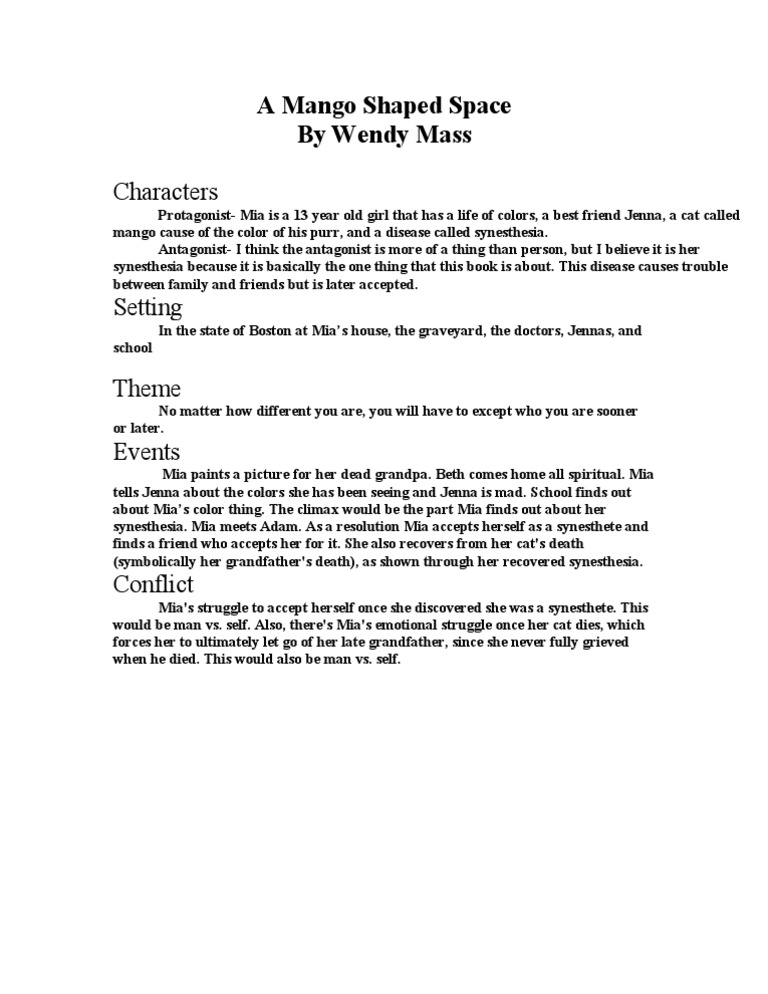 A Mango Shaped Space | PDF