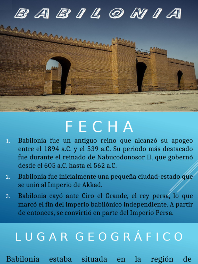 Historia de Babilonia: Antigüedad y Legado | PDF