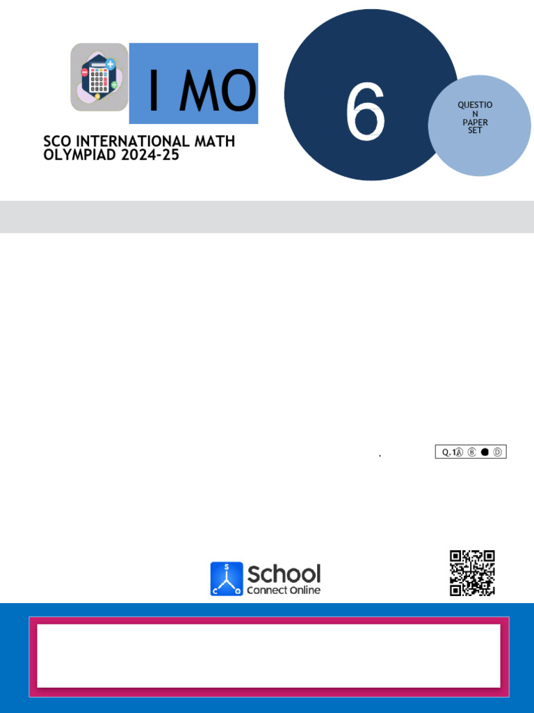 IMO Class 6 QP Official EN | PDF | Rectangle | Quadratic Equation