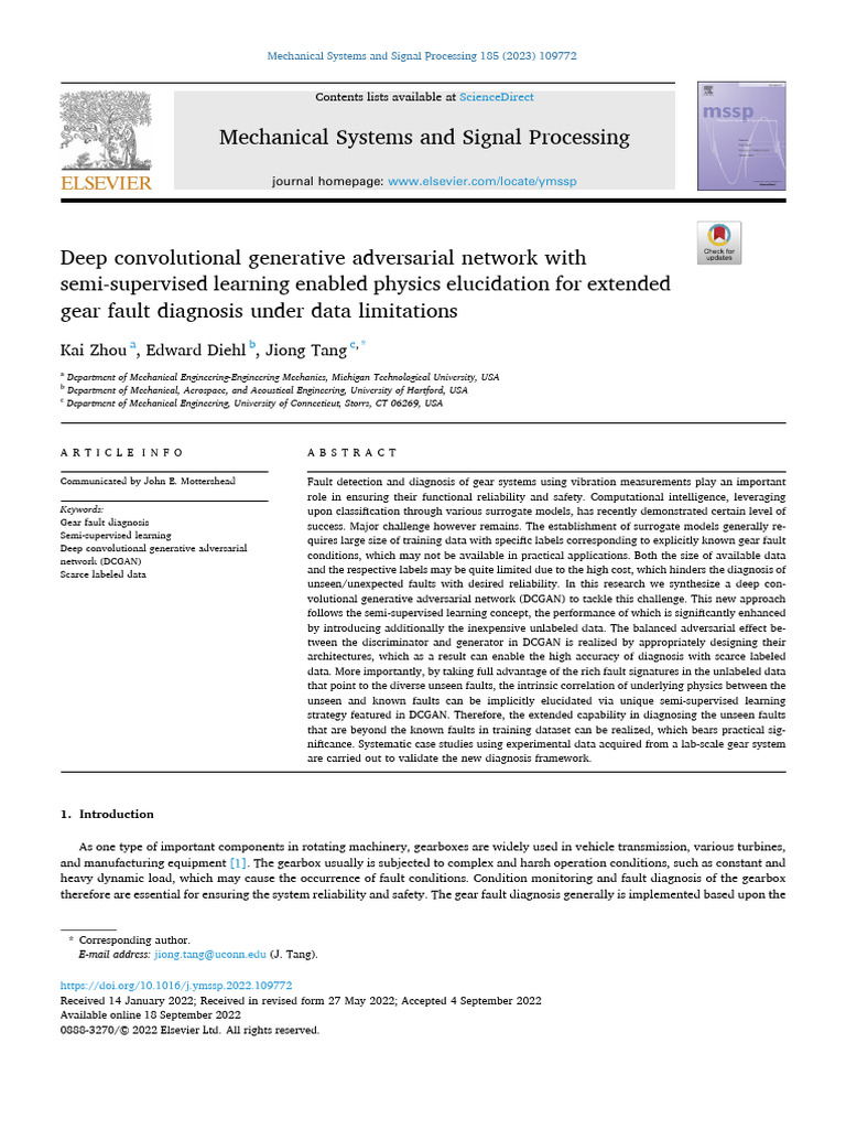 Kai Zhou - Deep Convolutional Generative Adversarial Network With Semi-Supervised Learning | PDF ...
