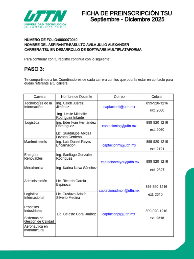 Ficha Tsu 0000070010 | PDF