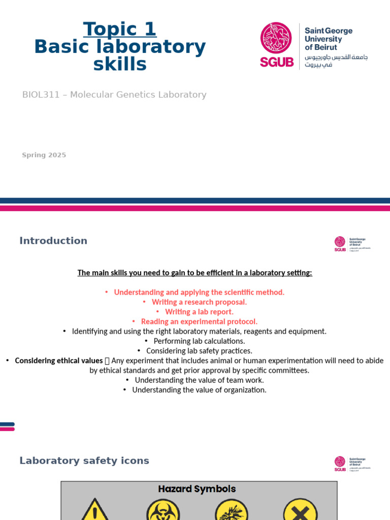 Basic Laboratory Skills | PDF | Mole (Unit) | Experiment