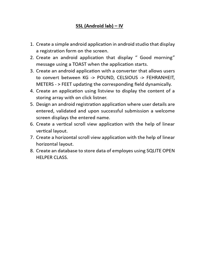 android assignment | PDF