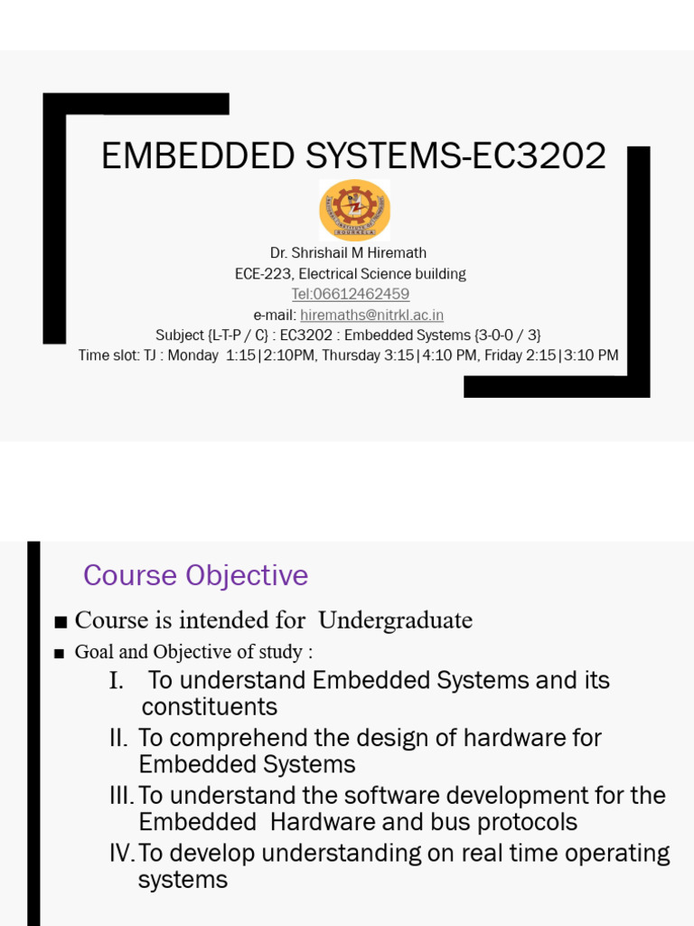 Embedded Class-Jan-2024 Ver1 | PDF | Microcontroller | Read Only Memory