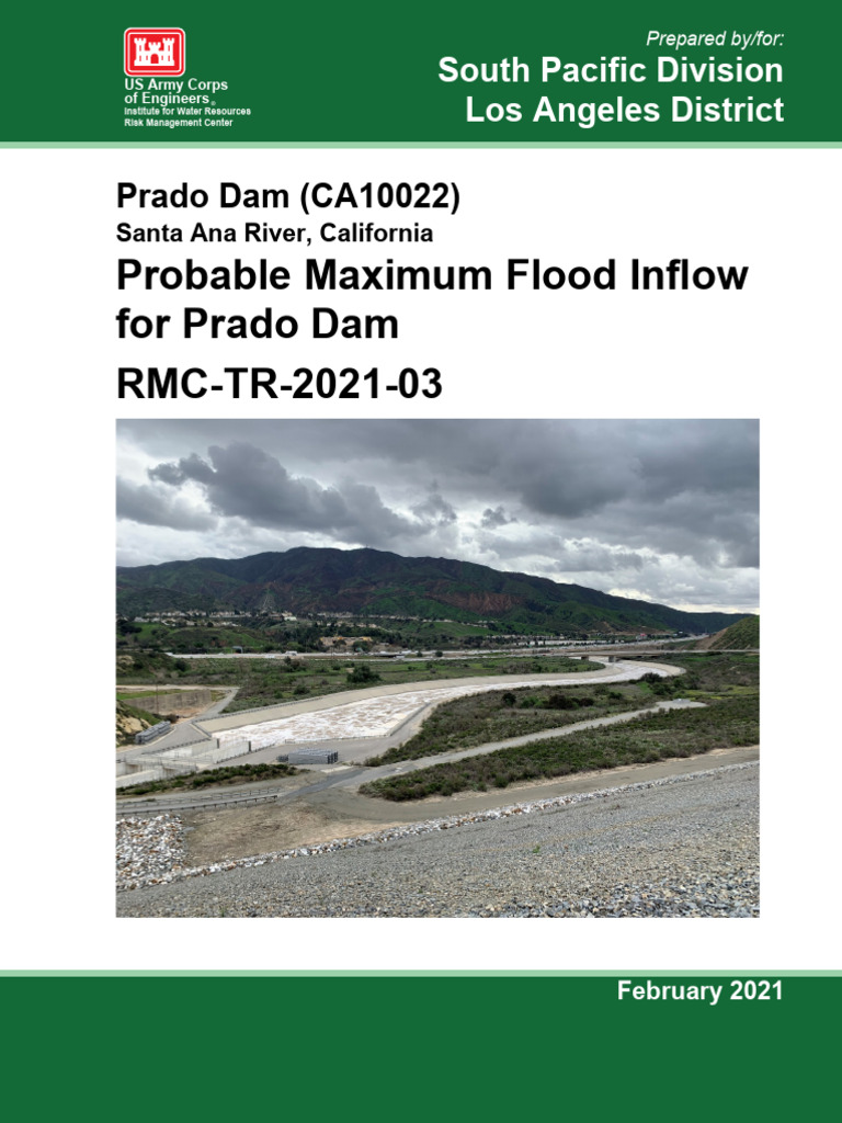 RMC-TR-2021-03 - Prado Dam Probable Maximum Flood | PDF | Wound ...