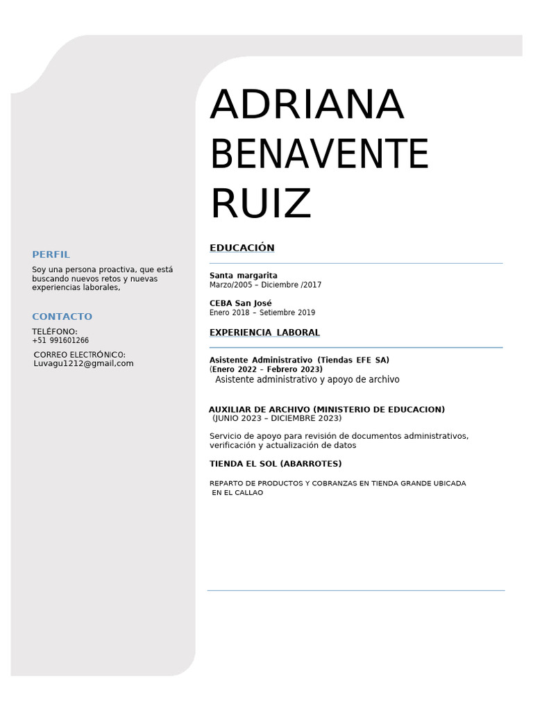 Adri CV Ultimooo25 | PDF