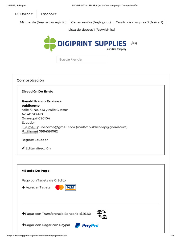 DIGIPRINT SUPPLIES (An S-One Company) - Comprobación | PDF | ciberespacio