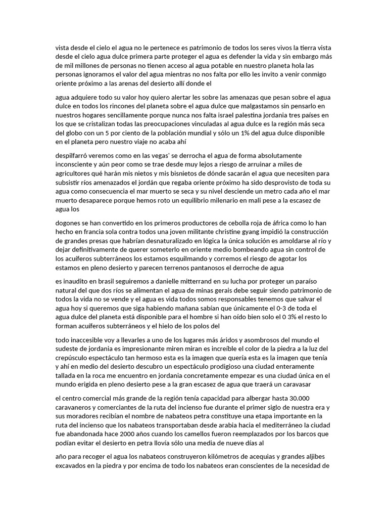 Documental 1 | PDF | Agua | Mar Muerto