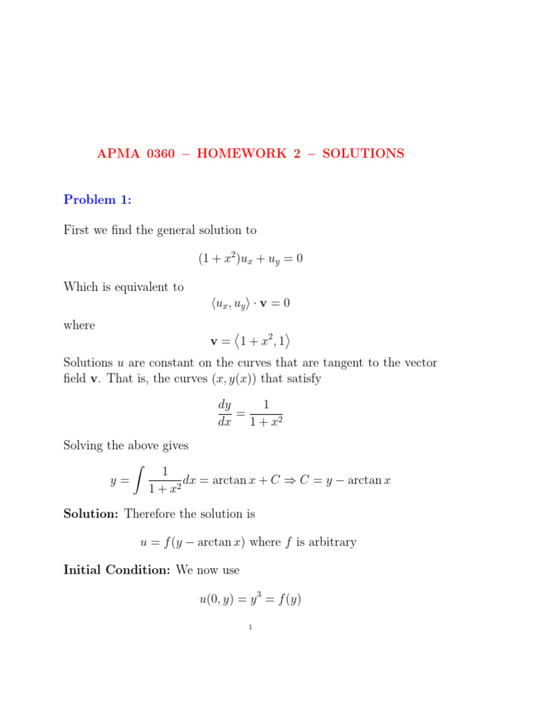 APMA 0360 Homework 2 Solutions | PDF | Combinatorics | Mathematical Objects