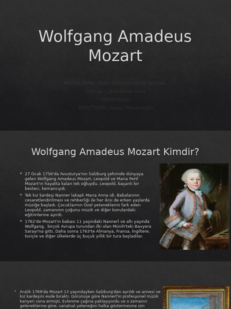 Wolfgang Amadeus Mozart | PDF