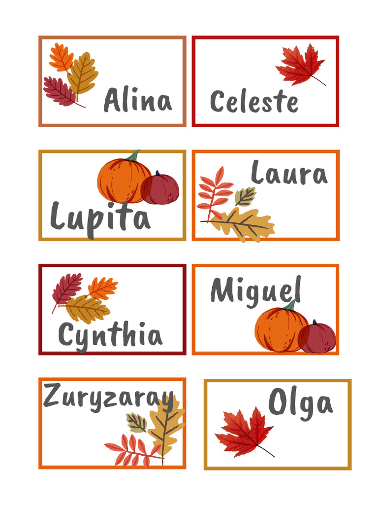 Colorful Art Class Name Tags | PDF