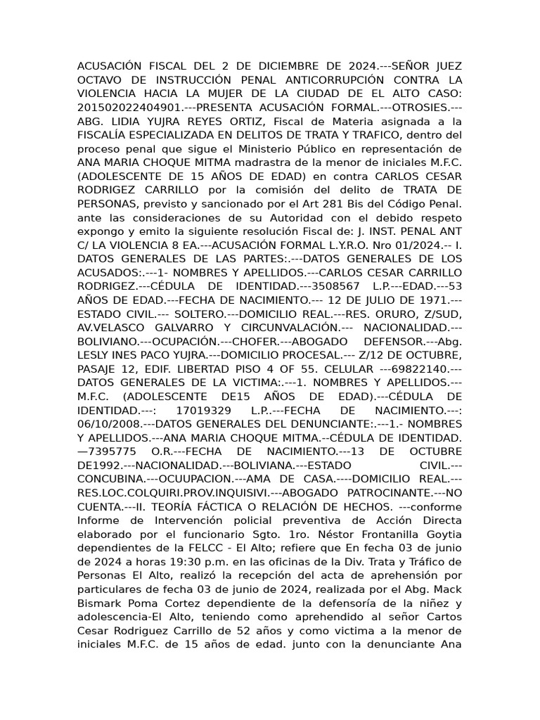 Edicto Carlos Cesar | PDF | Derecho penal | Intención (Derecho Penal)