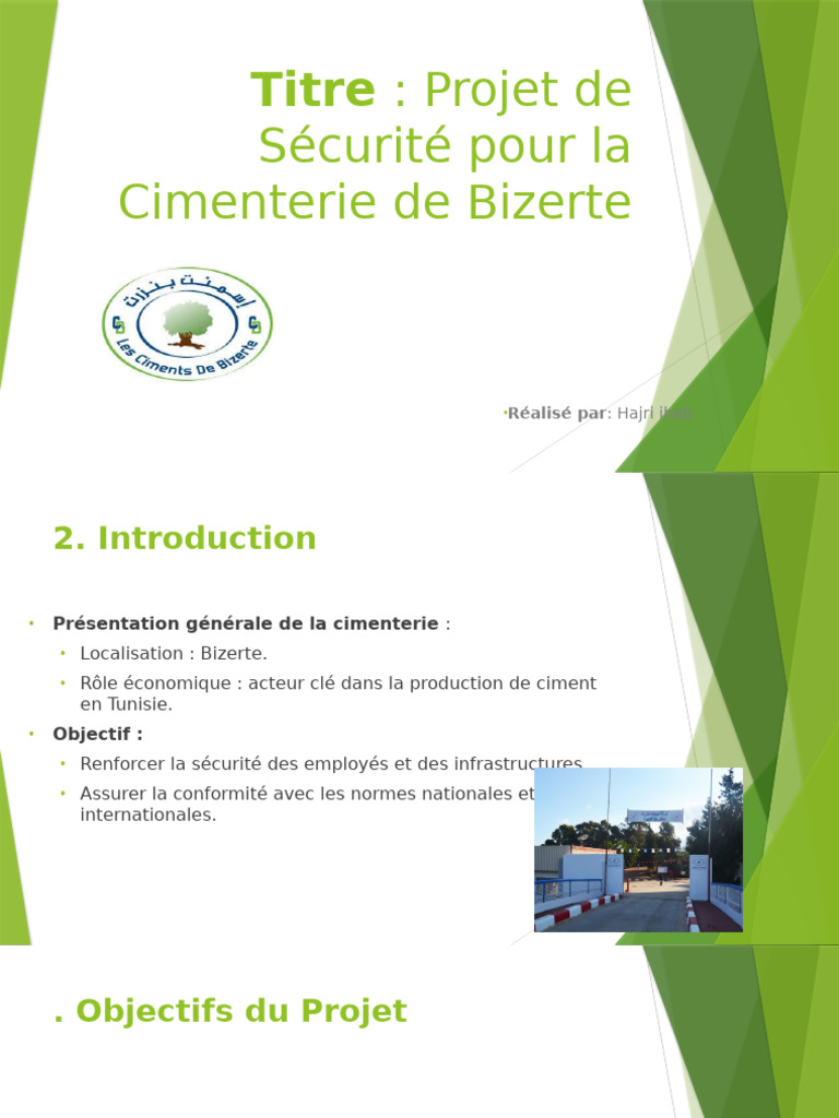Sécurité à la Cimenterie de Bizerte | PDF | Ciment | Sécurité