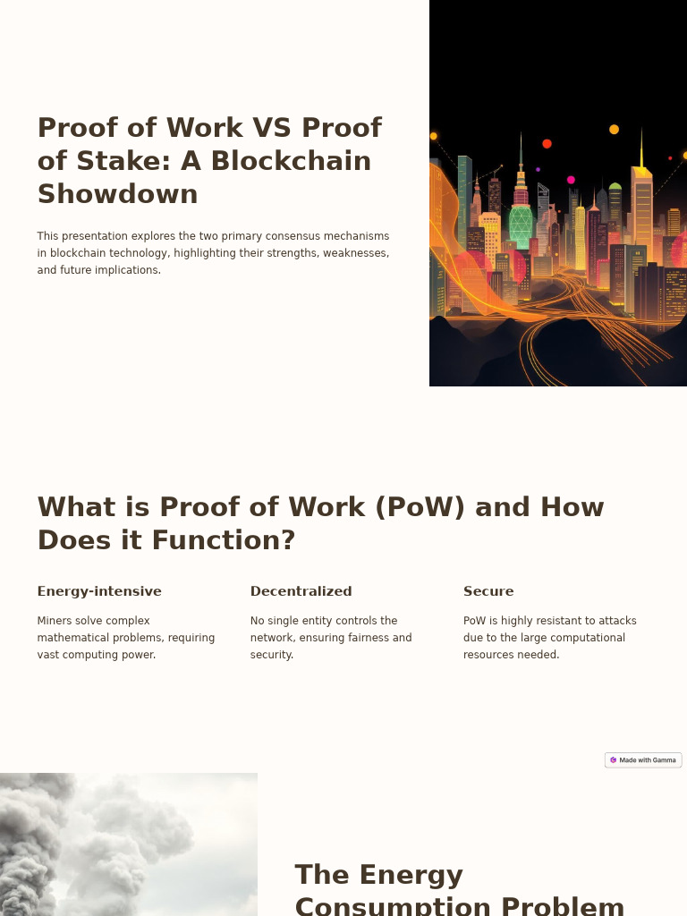 Proof of Work Vs Proof of Stake A Blockchain Showdown | PDF ...